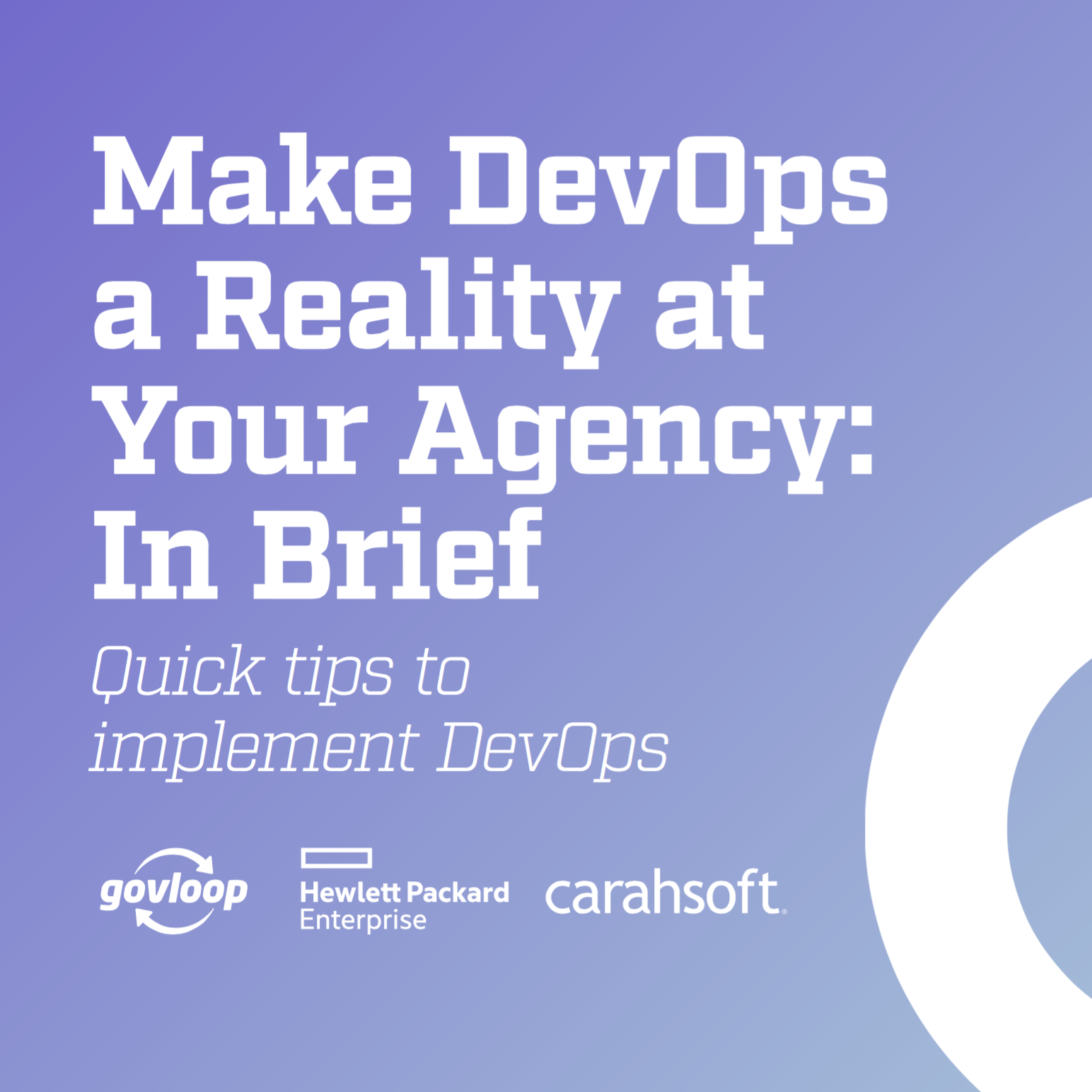 Make DevOps a Reality at Your Agency: In Brief » Resources | GovLoop