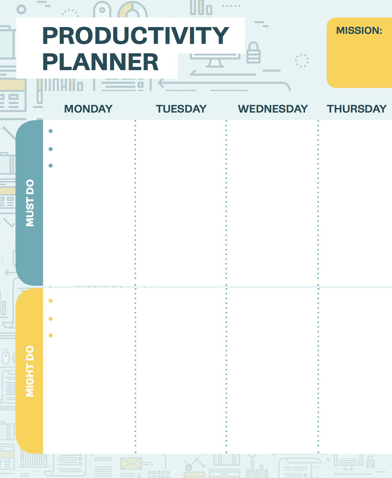 Weekly Productivity Planner » Resources | GovLoop