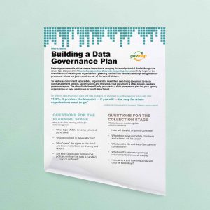Worksheet: Building a Data Governance Plan » Resources | GovLoop