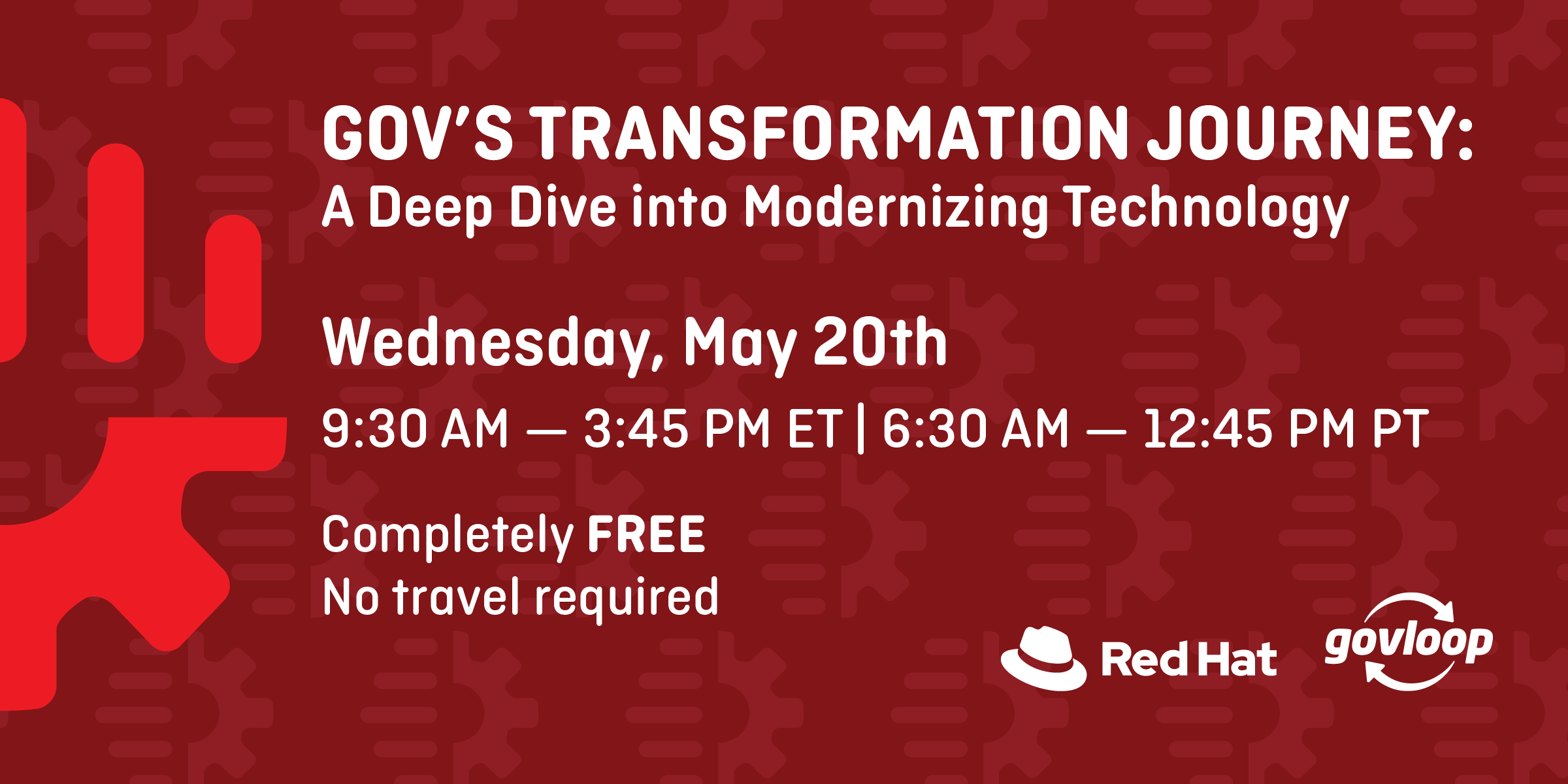 May 20 – Gov’s Transformation Journey: A Deep Dive Into Modernizing Technology » Trainings | GovLoop
