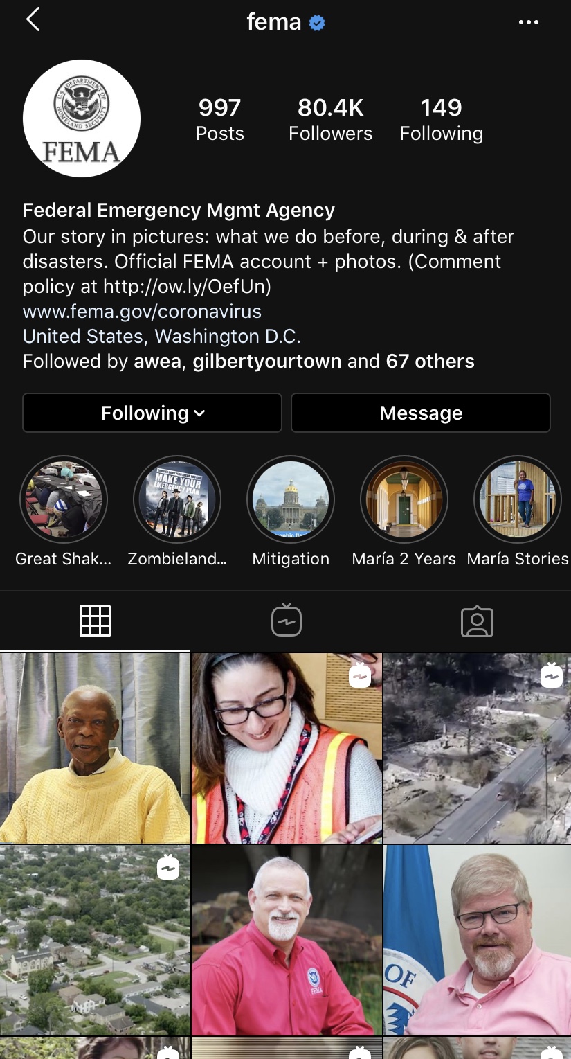 Top 10 Federal Government Instagram Accounts » Posts | GovLoop
