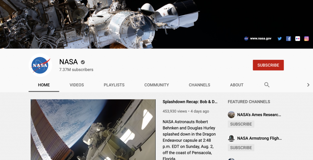 Top 10 Federal Government YouTube Accounts » Posts | GovLoop