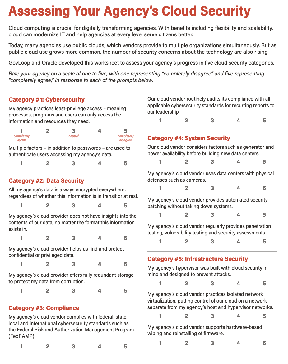 Assessing Your Agency’s Cloud Security » Resources | GovLoop