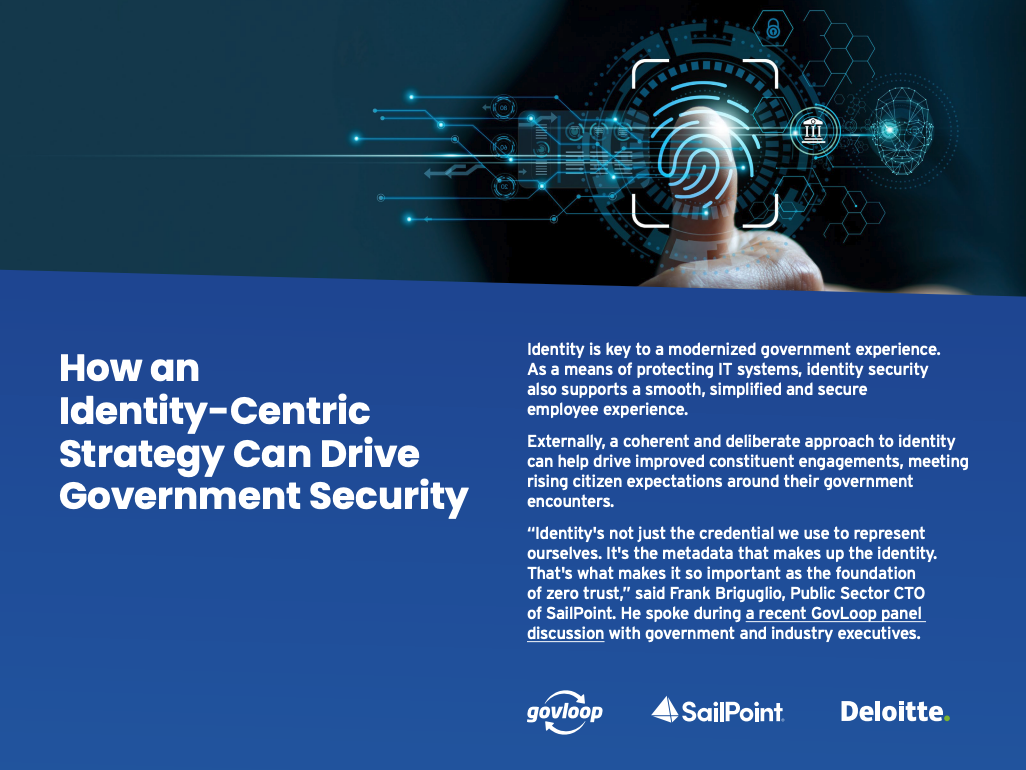 How an Identity-Centric Strategy Can Drive Government Security ...
