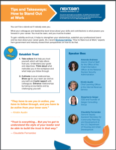 Tips and Takeaways: How to Stand Out at Work » Resources | GovLoop