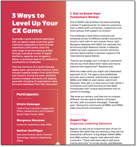 3 Ways to Level Up Your CX Game » Resources | GovLoop